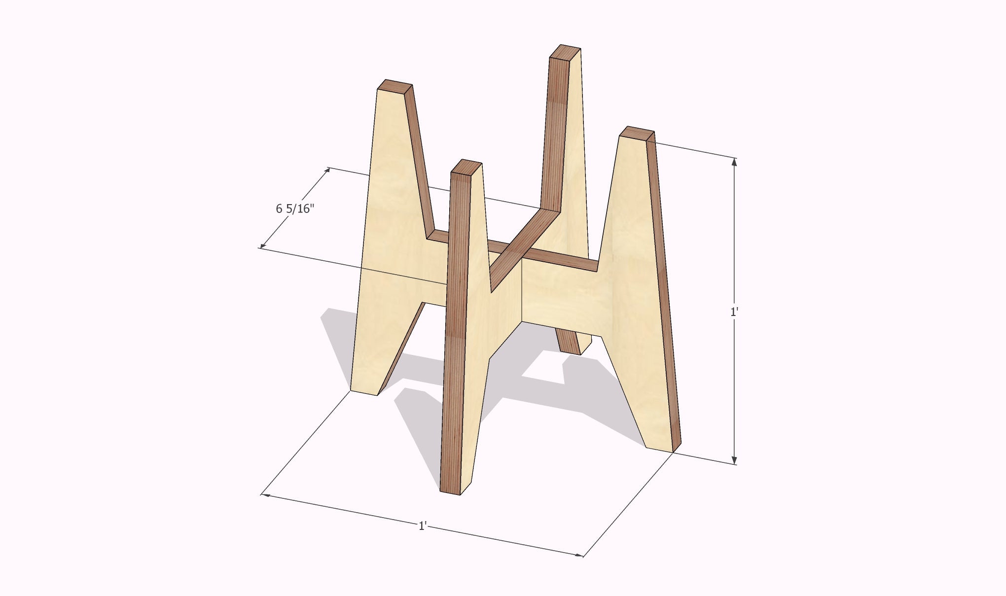 Minimalist Plant Stands V3 - CNC Files for Plywood Furniture - Etsy