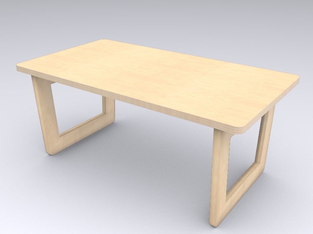 Minimalist Scandinavian Coffee Table - CNC Files for Plywood Furniture ...