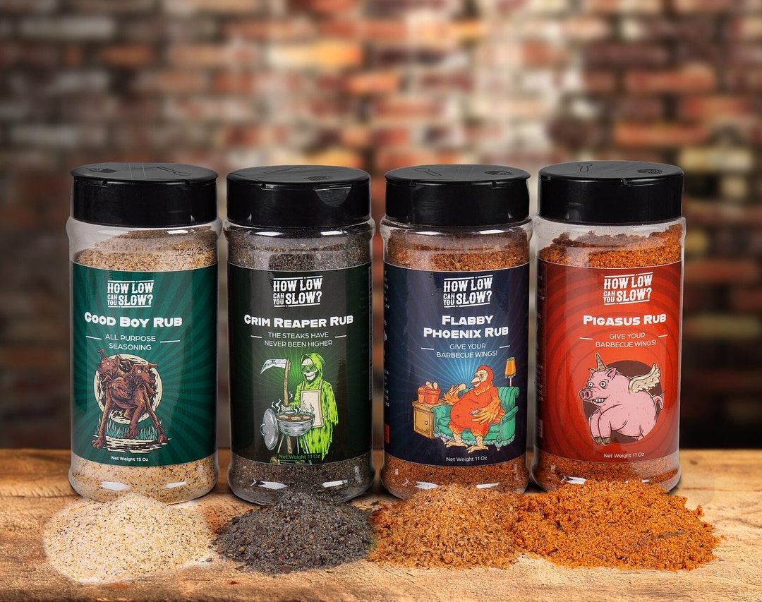 4 Rub Bundle Low & Slow BBQ Rub Pack With Free Shipping! Seasoning Rubs ...