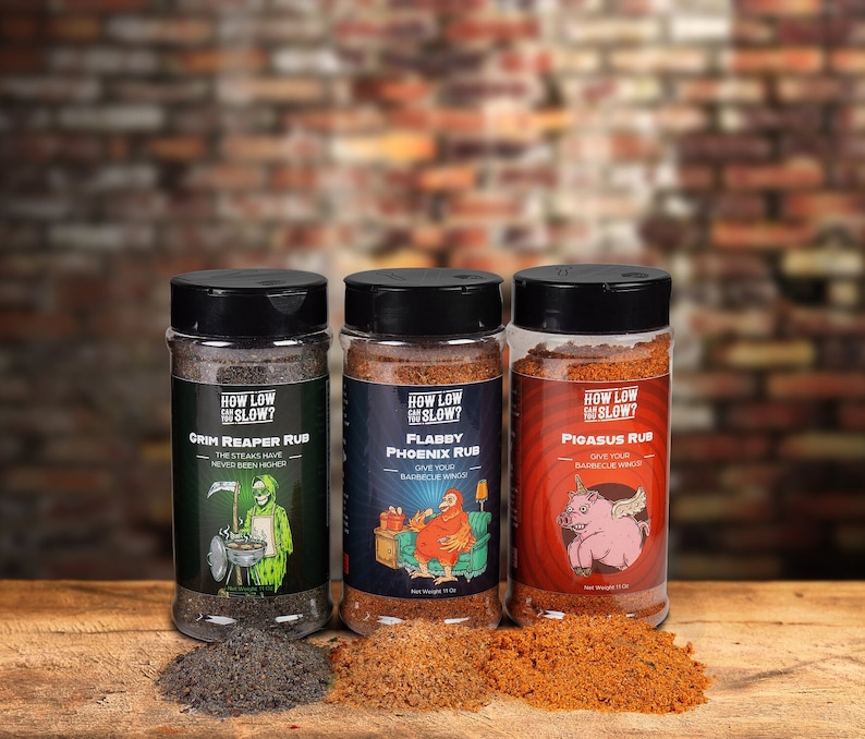 3 Rub Bundle-free Shipping -low & Slow BBQ Rub Pack! Spices for Smoked ...