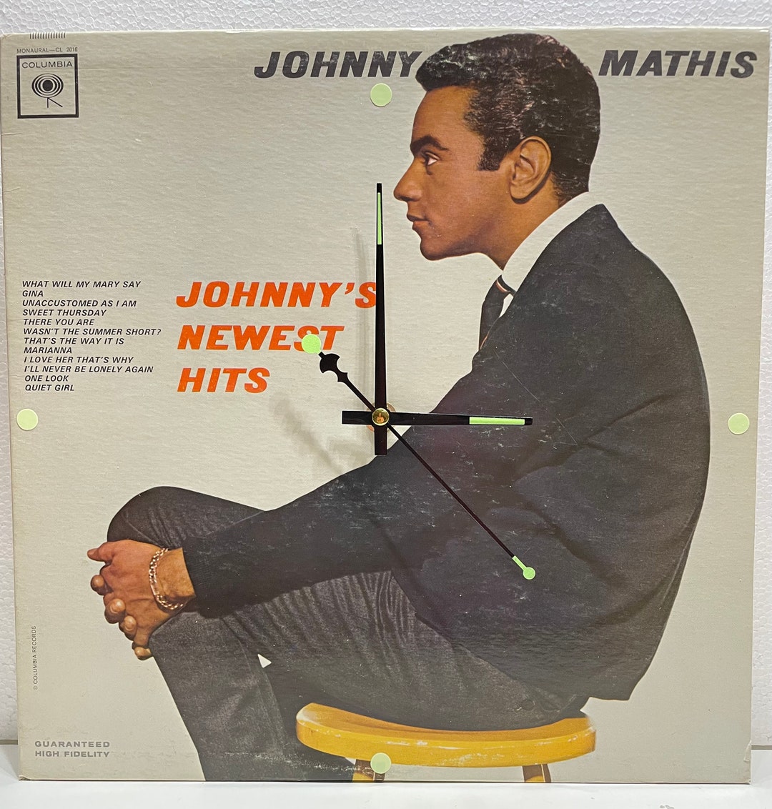 Johnny Mathis Johnny's Newest Hits Original Up-cycled Record Jacket ...