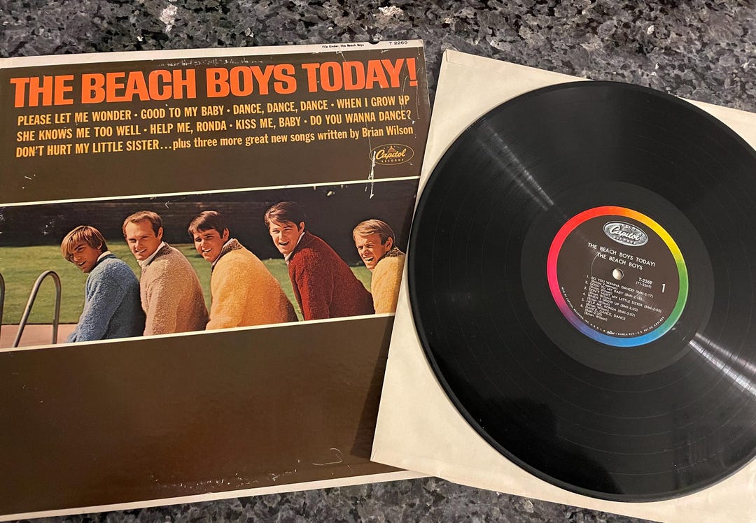 The Beach Boys – TODAY! – Capitol T-2269 Rainbow Label – Ca. 1965 Vintage Vinyl LP – VG Vinyl - Etsy