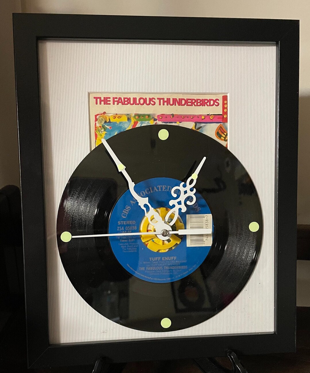 Fabulous Thunderbirds "tuff Enuff" Framed 45 Rpm Vinyl Record Up-cycled ...
