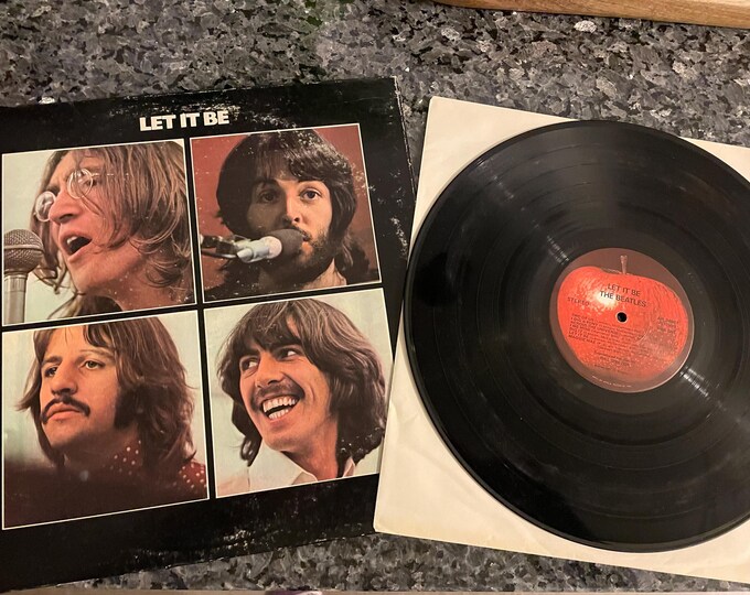 Beatles Let It Be Original Vinyl Record Album Apple Records AR-34001 Ca ...
