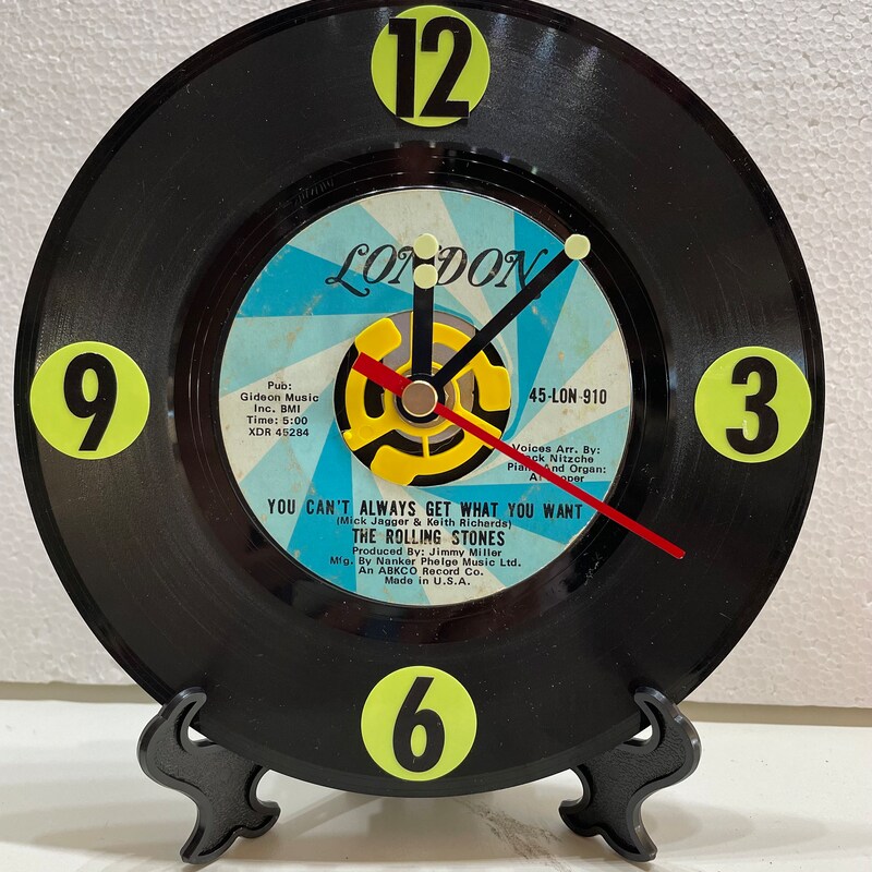 45 Rpm Vinyl Record Clock - Etsy