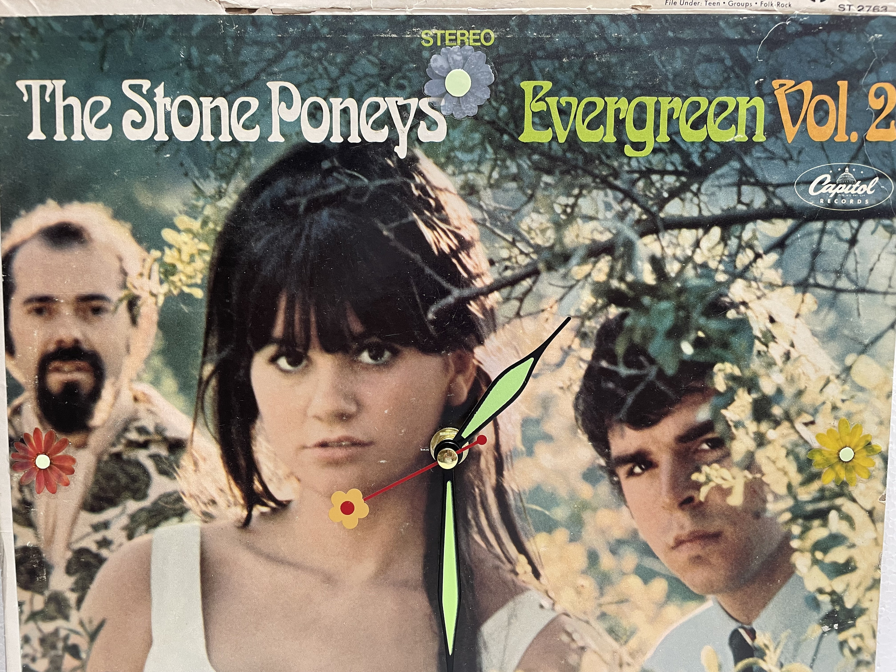 Stone Poneys Evergreen Vol. 2 Ca. 1967 Original Up-cycled Record Jacket ...