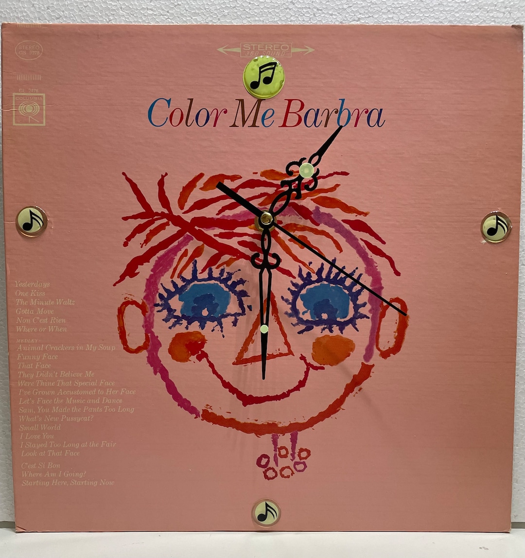 Barbra Streisand Color Me Barbra Original Up-cycled Record Jacket Wall ...