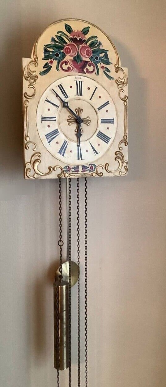 Vintage Chain Drive Pendulum Wall Clock West Germany 38A 490 - Etsy