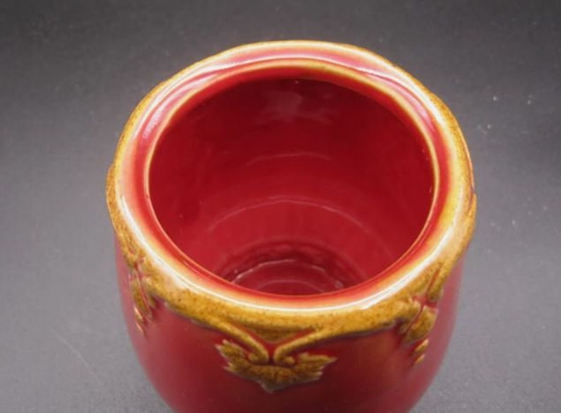 Bombay Red Porcelain Ceramic Red Vase Jar Decorator - Etsy