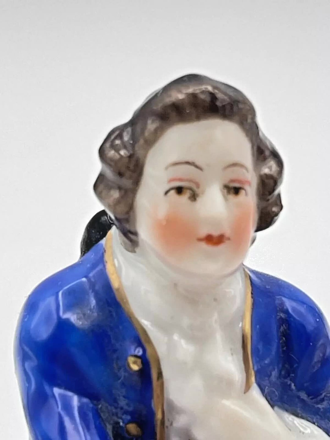 Antique Chelsea Porcelain Figurine Couple Romance Rose Hand Painted ...