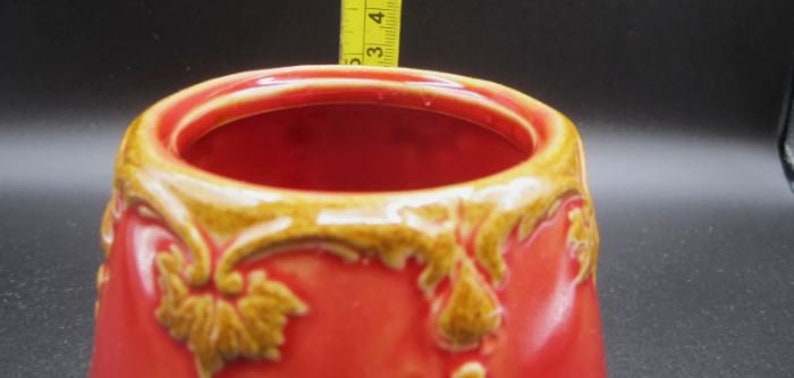 Bombay Red Porcelain Ceramic Red Vase Jar Decorator - Etsy