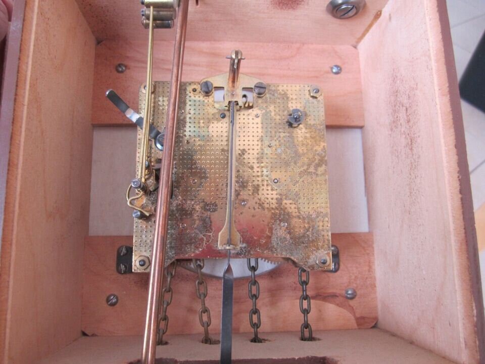 Vintage Chain Drive Pendulum Wall Clock West Germany 38A 490 - Etsy