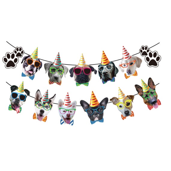 Pet Dogs Party Banner Party Supplies Pets Birthday Banner - Etsy