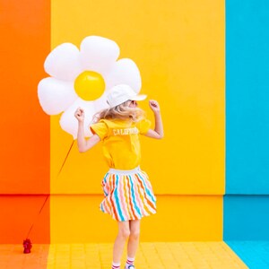 96pcs Daisy Pastel Yellow Balloons Garland Arch Kit Giant Daisy Shaped ...