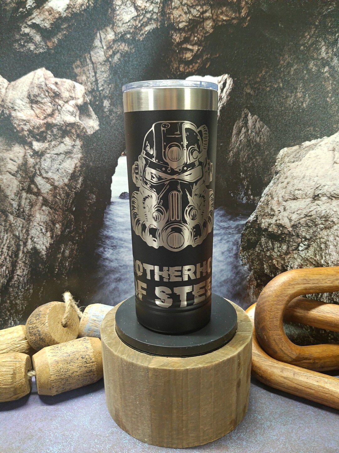 Fallout Brotherhood of Steel Tumbler, Engraved Gamer Gift. - Etsy