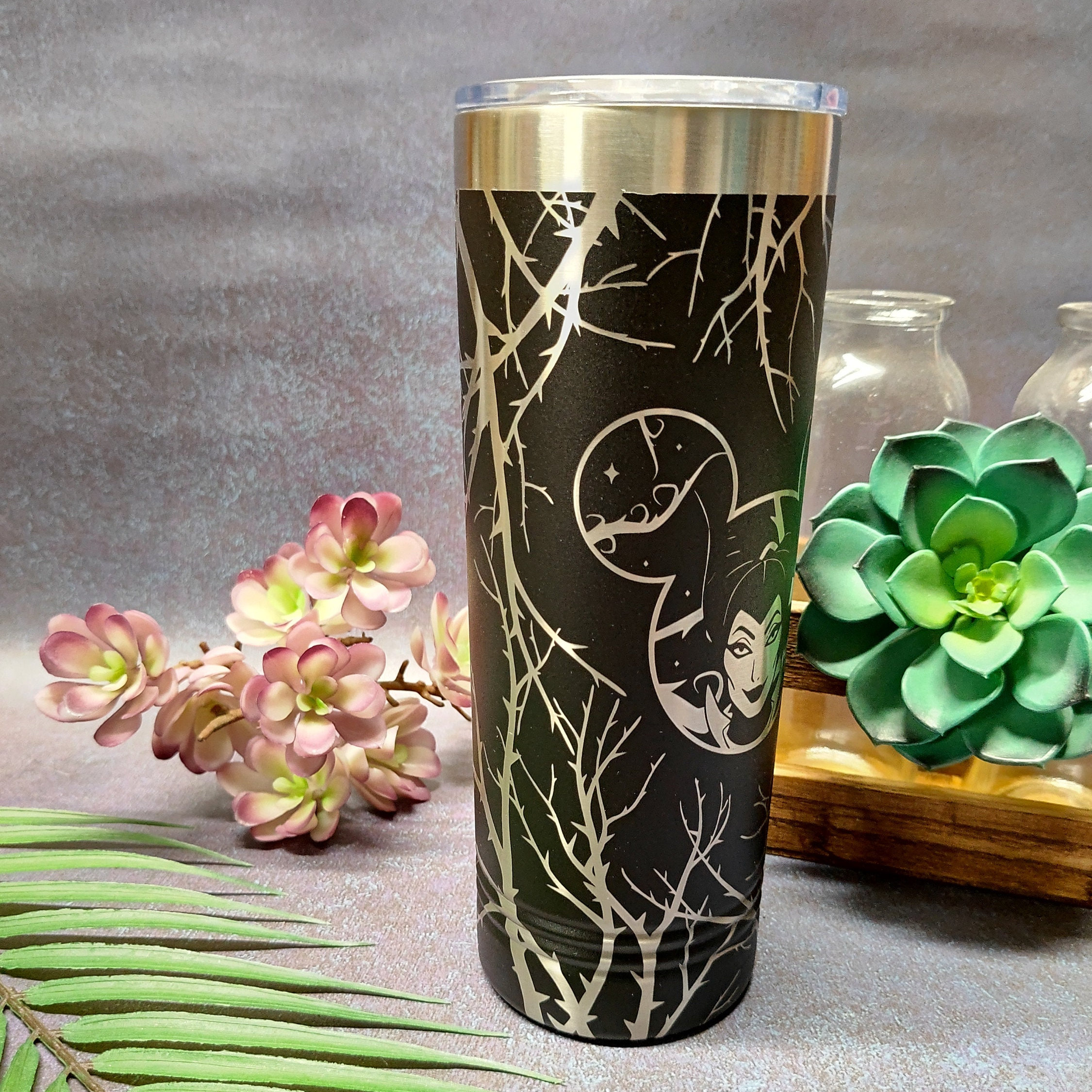 Personalized Engraved Tumbler Custom Maleficent Tumbler Gift - Etsy