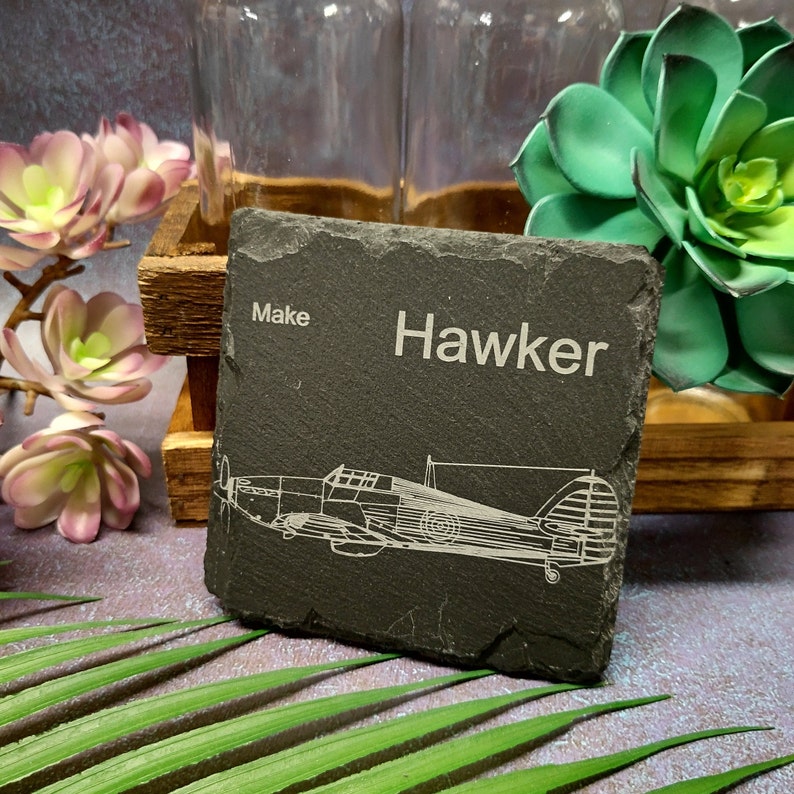 Airplane Slate Coasters, Set of 4, Gift Set, Planes Coasters, Slate ...