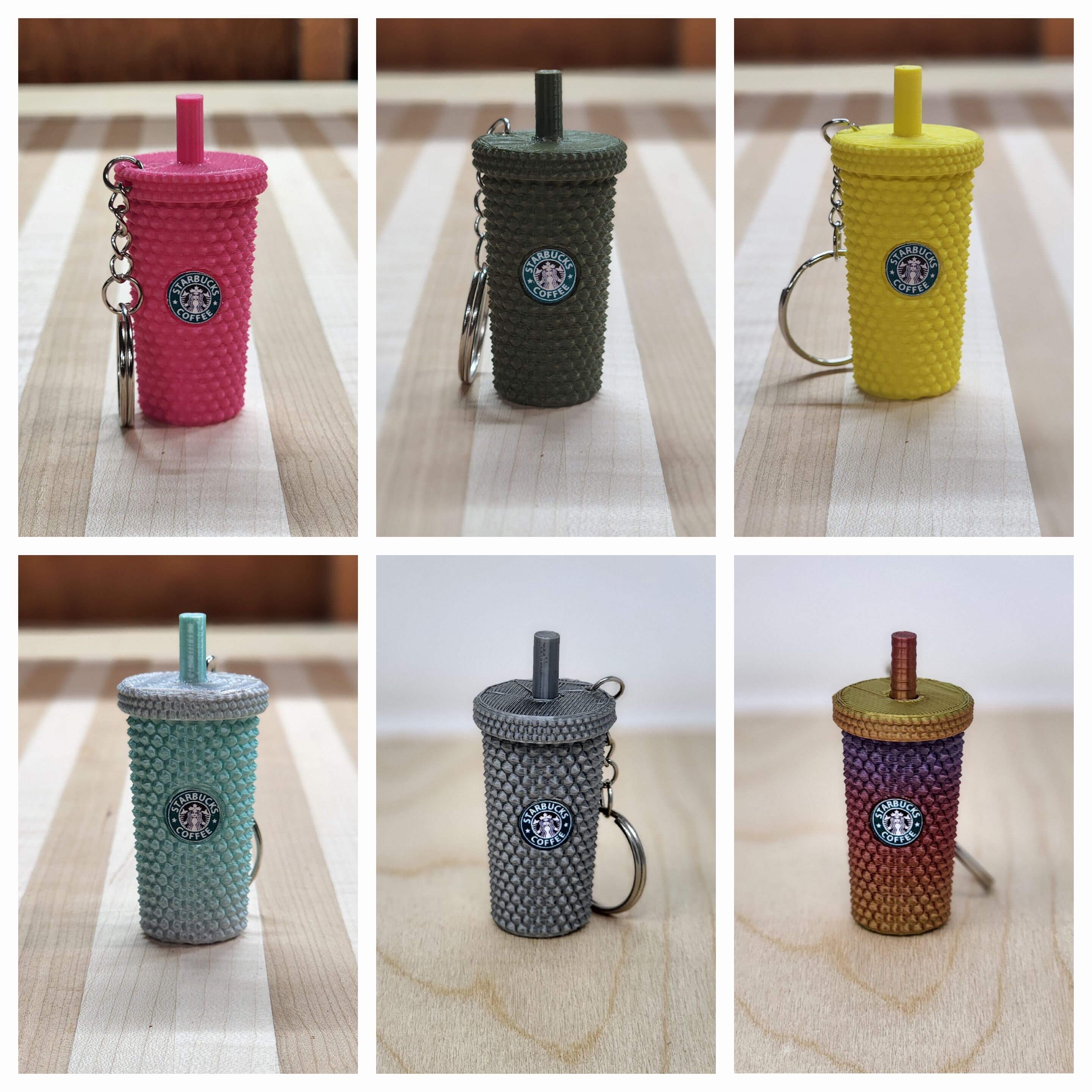 Starbucks Inspired 3D Tumbler Keychains - Etsy