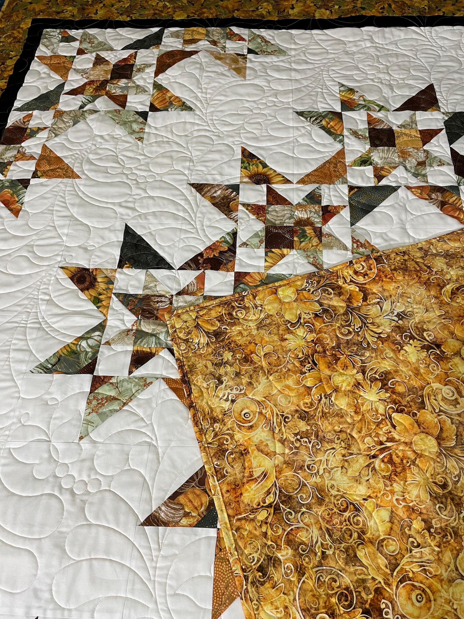 Nine Sisters Quilt in Fall // Autumn Batik Prints - Etsy