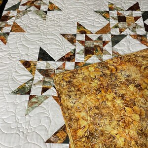 Nine Sisters Quilt in Fall // Autumn Batik Prints - Etsy
