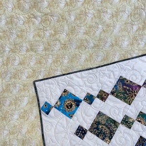 Celestial Batik Beads // Chandelier Quilt White - Etsy