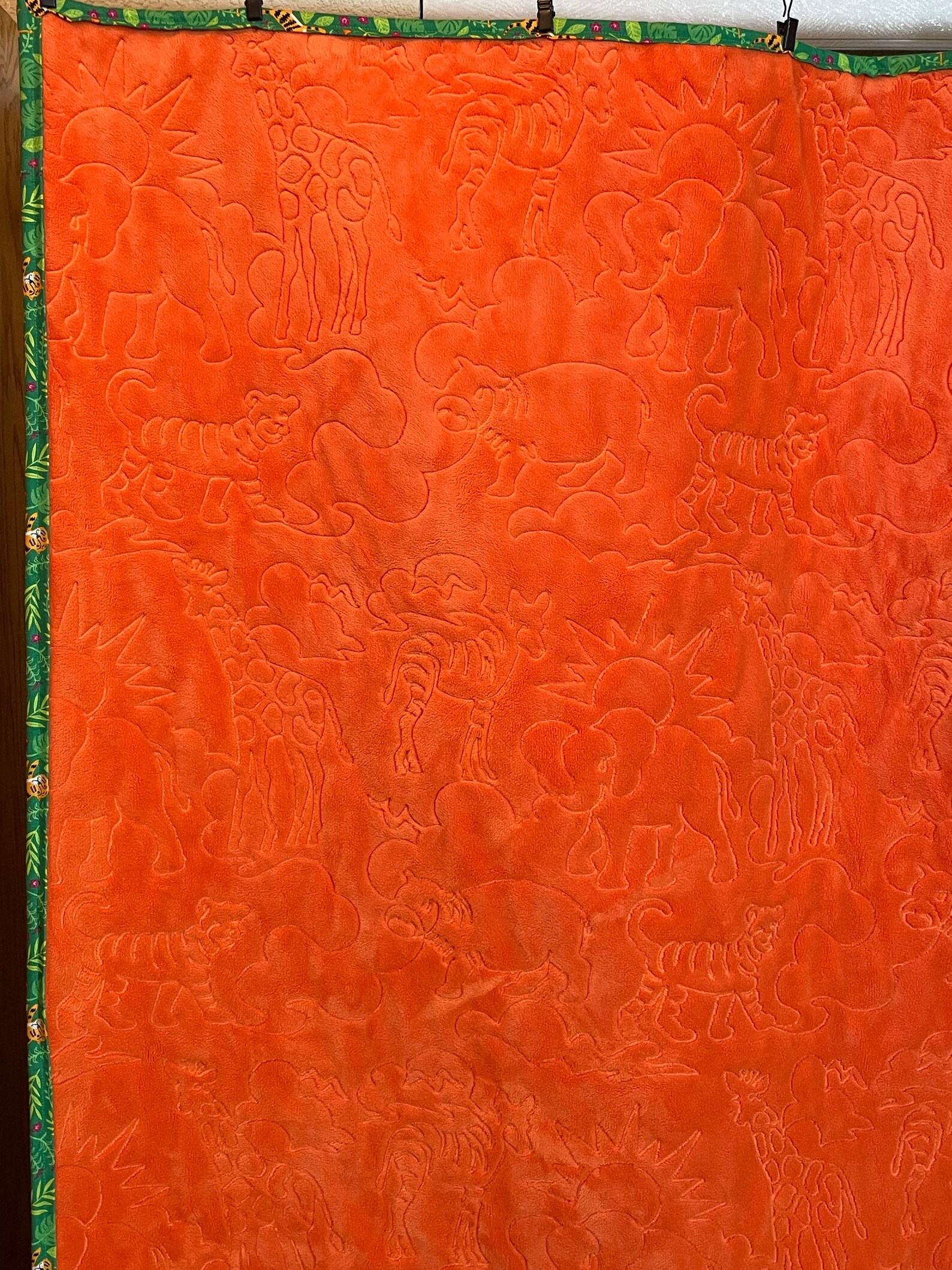 Jungle Paradise Basket Weave Quilt // Minky Backing - Etsy