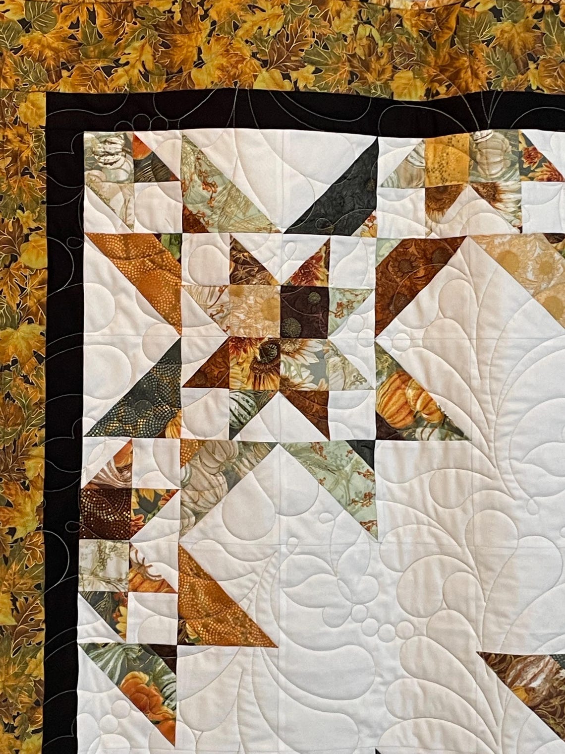 Nine Sisters Quilt in Fall // Autumn Batik Prints - Etsy