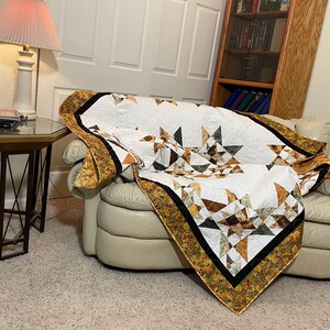 Nine Sisters Quilt in Fall // Autumn Batik Prints - Etsy