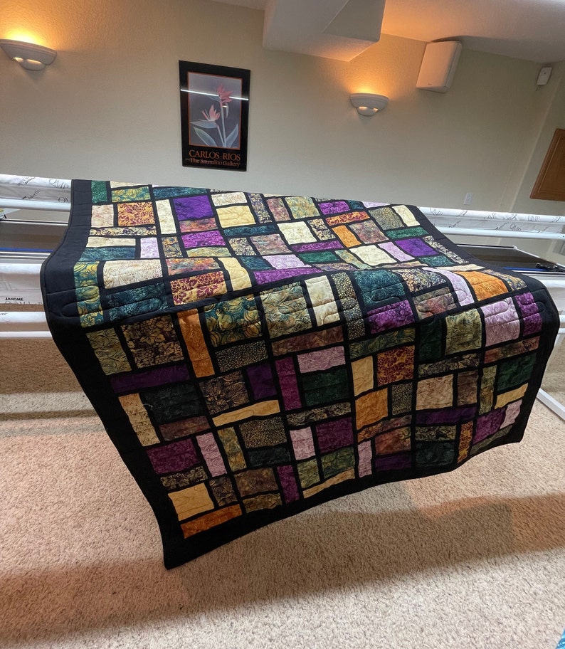 Three Step Quilt in Batik Fabrics - Etsy