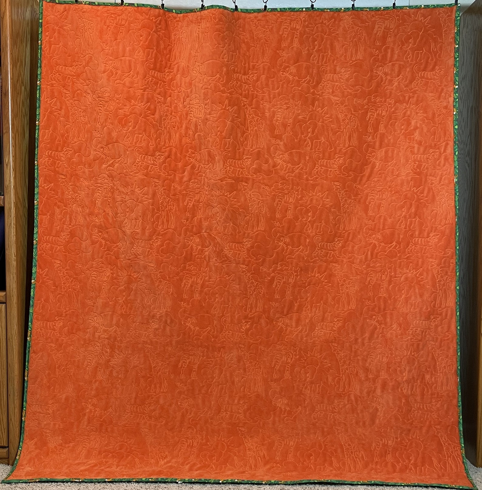 Jungle Paradise Basket Weave Quilt // Minky Backing - Etsy