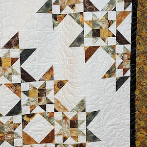 Nine Sisters Quilt in Fall // Autumn Batik Prints - Etsy