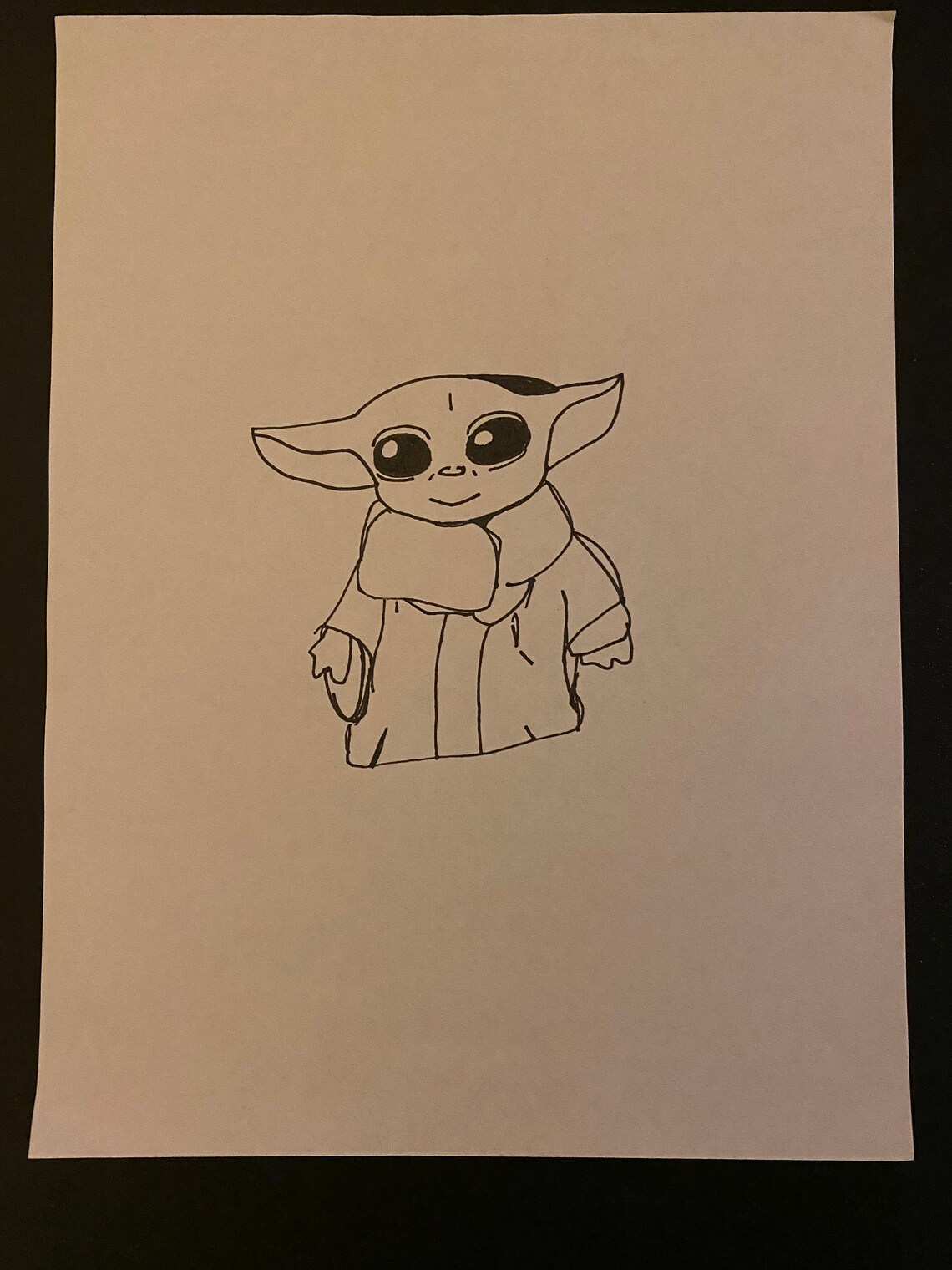 Hand Drawn Grogu Printable Coloring Page-printable Coloring Page-all ...