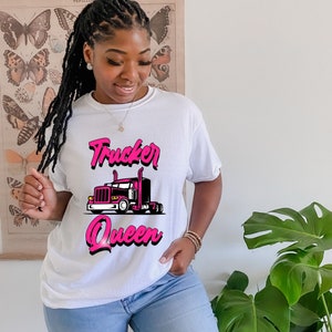 Female Truck Driver Shirt Trucker Queen Shirts Lady Truck - Etsy
