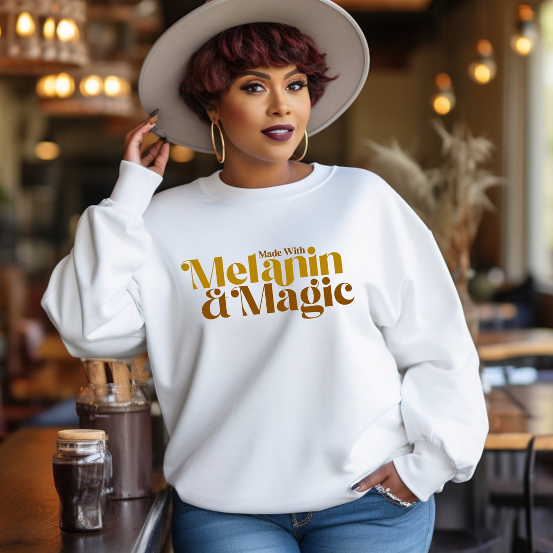 Made With Melanin and Magic T-shirt, Black History Month Tees, BHM ...