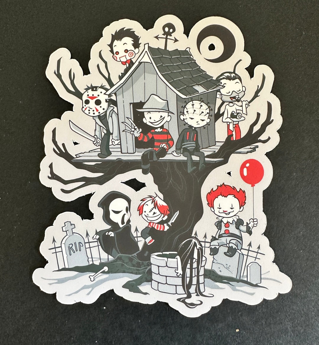 Horror Character Stickers - Etsy