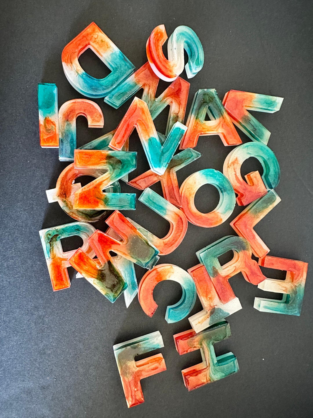 Custom Epoxy Alphabet and Numbers - Etsy