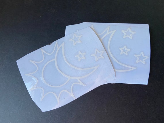 Sun Moon & Stars Decal | Etsy