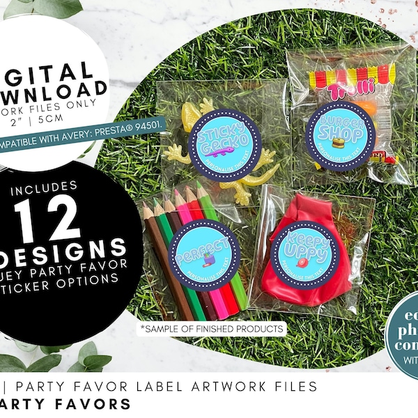 Bluey Sticky Gecko Label - Etsy