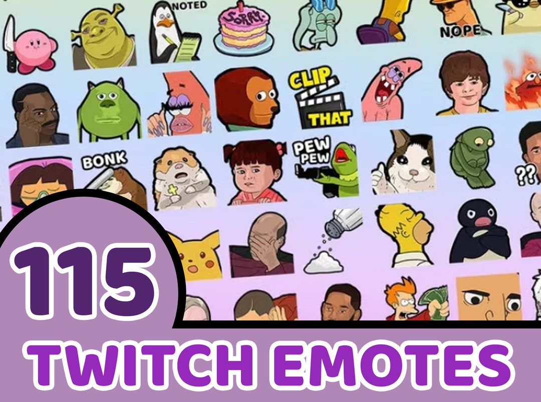 Paquete de gestos de Twitch de Memes / Paquete de gestos divertidos de ...