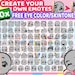 100 Emote Base Template for Twitch, Discord, Youtube | Procreate Custom ...