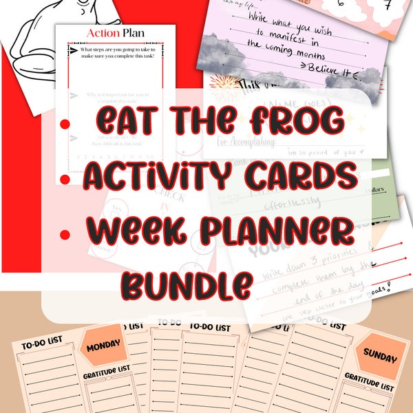 Weekly Eat the Frog Planner - Etsy