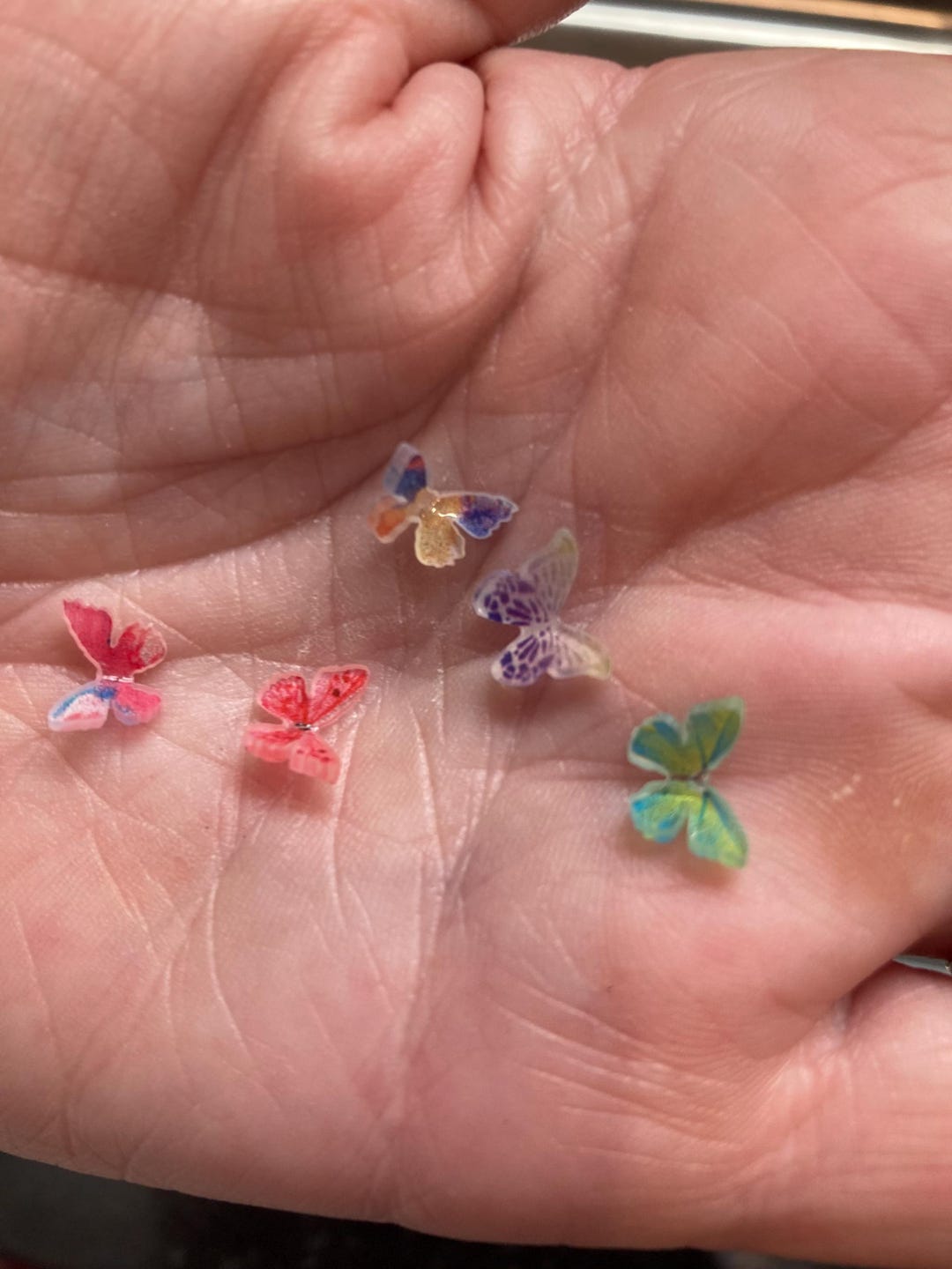 A Set of 5 Adorable Micro Butterflies for Your Miniature Crafting. - Etsy
