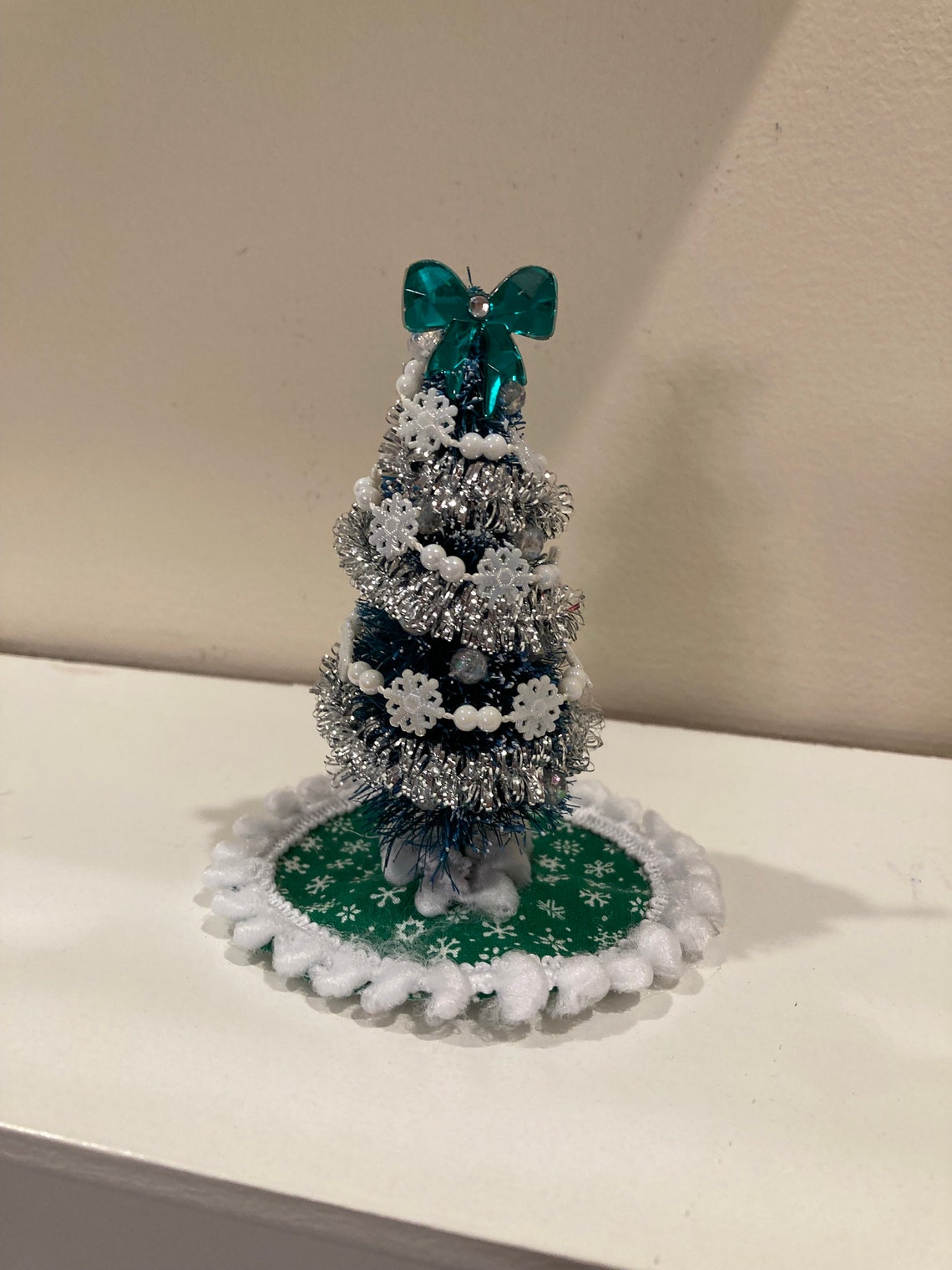 Miniature 1:12th Scale 4 Inch Christmas Trees With Skirt for - Etsy