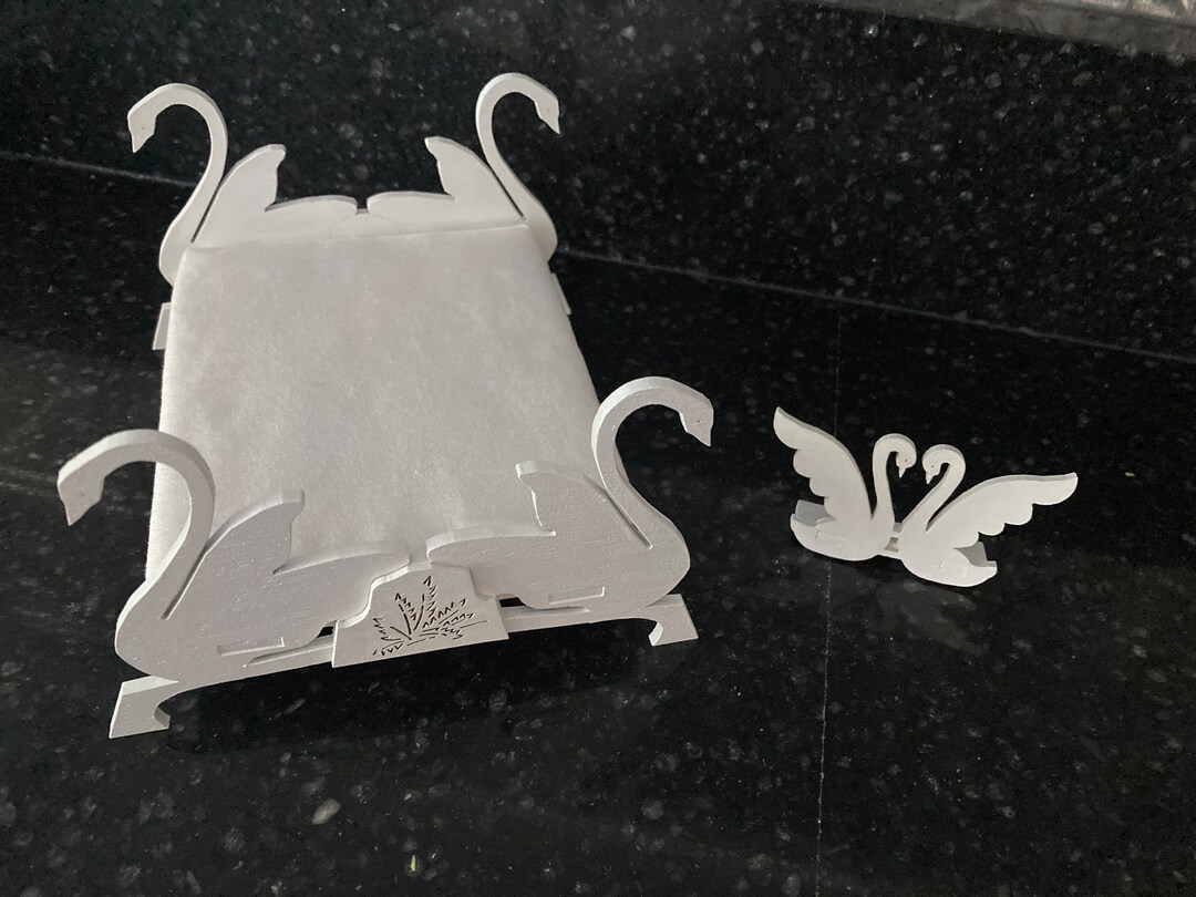 Unique Miniature 1:12th Scale Swan Bed With Mattress for Your Dollhouse ...