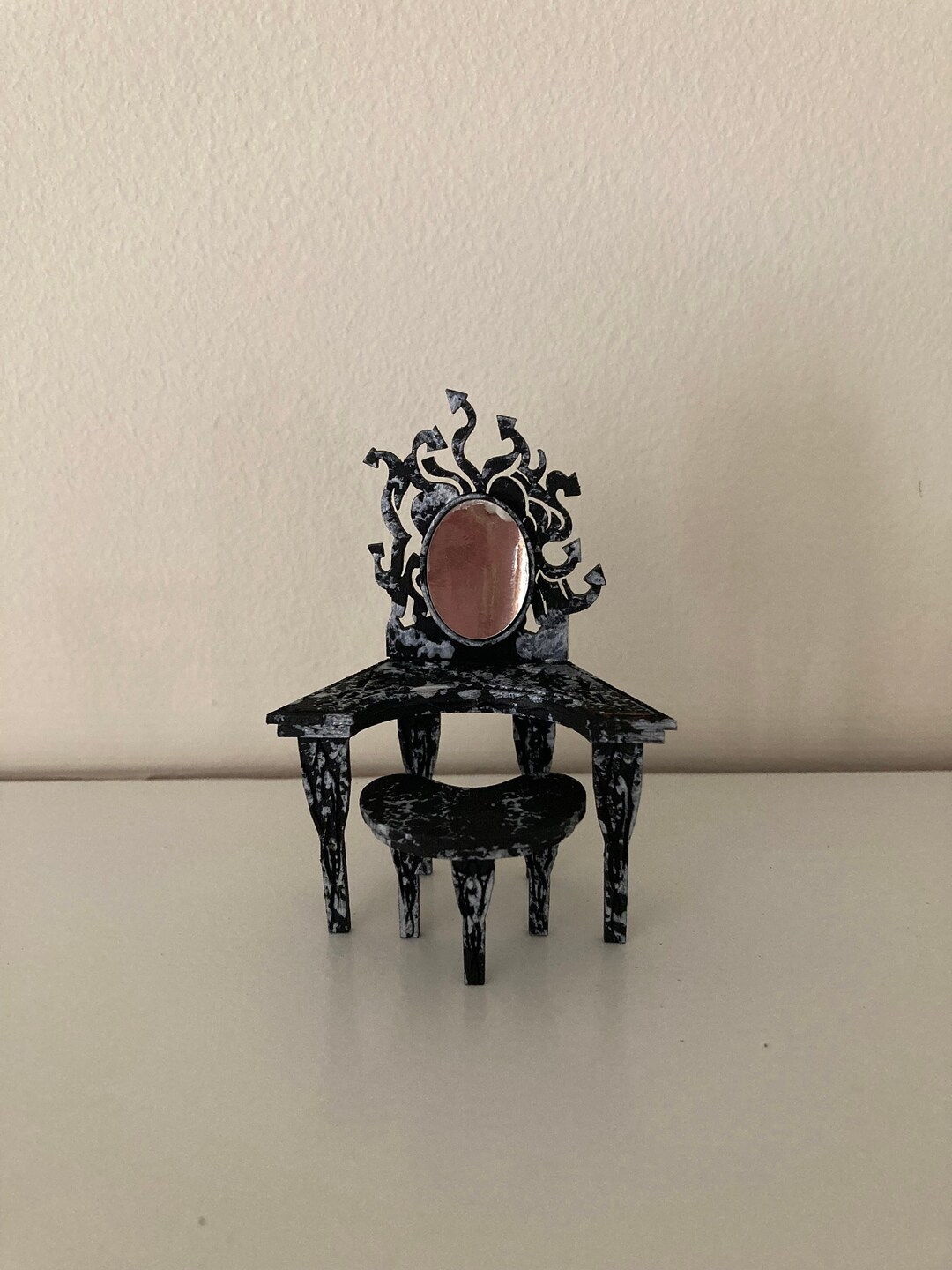 Miniature 1:24th Scale Spooky Vanity for Your Haunted House/shadow Box ...