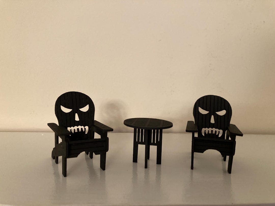 Miniature 1/24th Scale Spooky Face W/table or You Can Purchase Just the ...