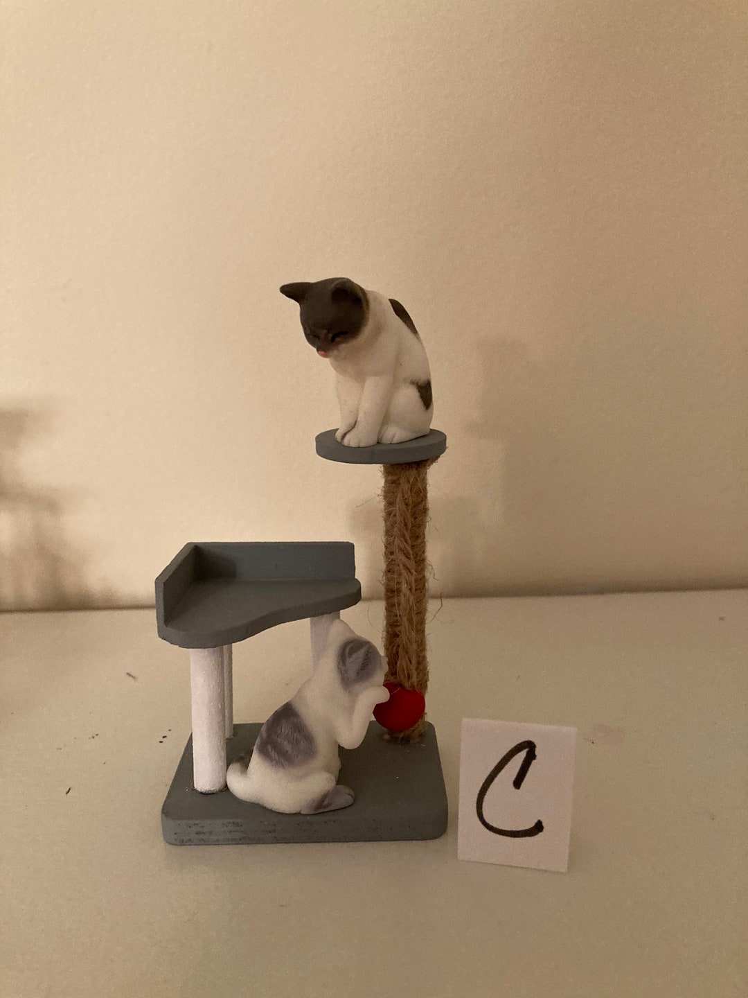 Two Different Kinds to Choose From Miniature 1:12 Cat Towers and Cats ...