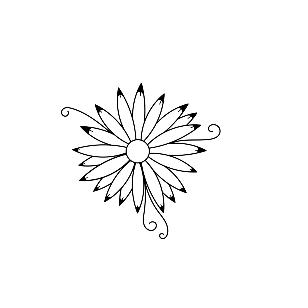 Flower Swirls Art Design SVG, JPEG, PNG Instant Digital Download - Etsy