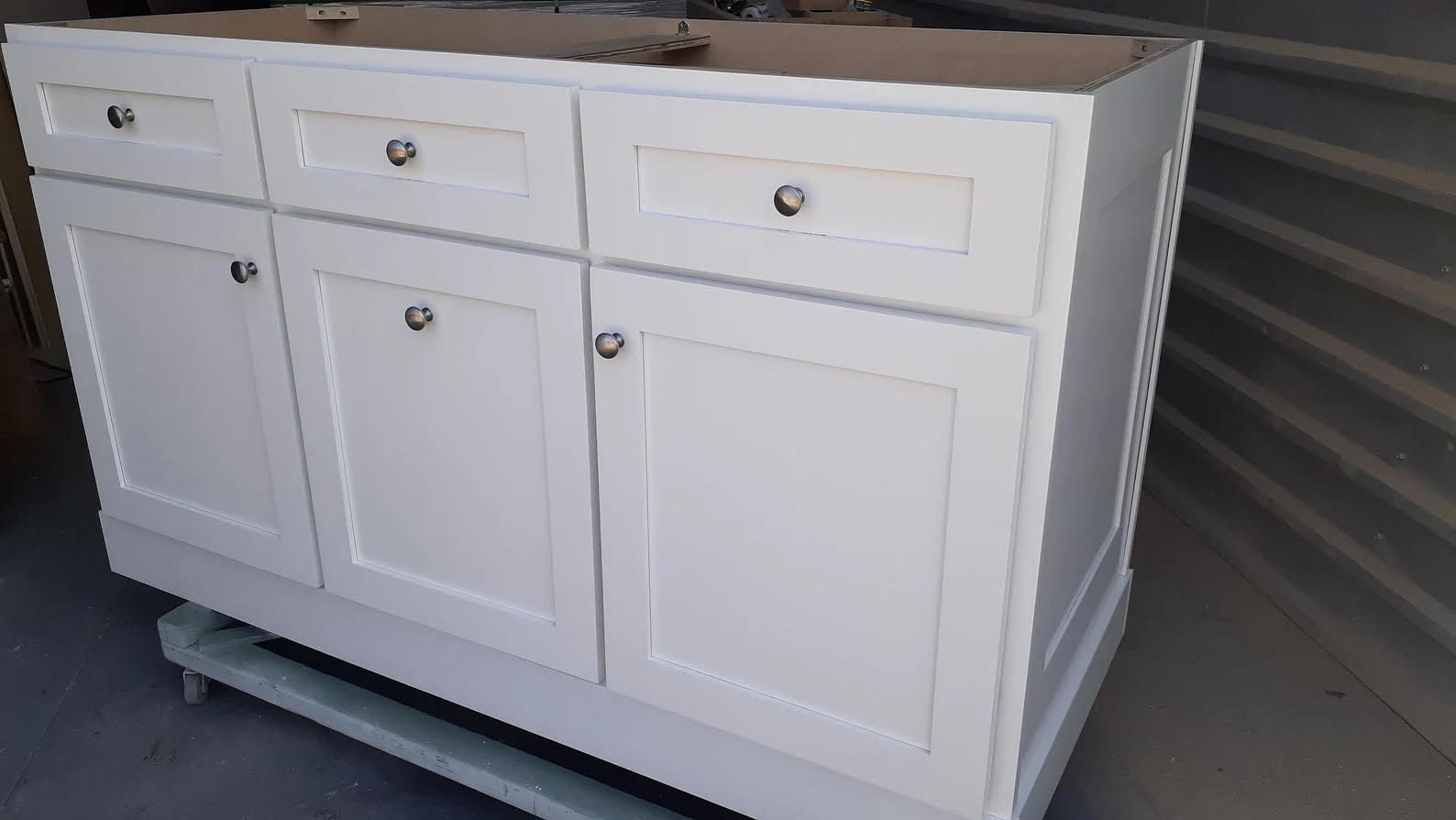 5ft White Kitchen Island With Quartz Top, Custom Welcome - Etsy