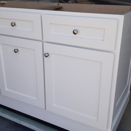 5ft White Kitchen Island W/O Countertop custom Welcome - Etsy